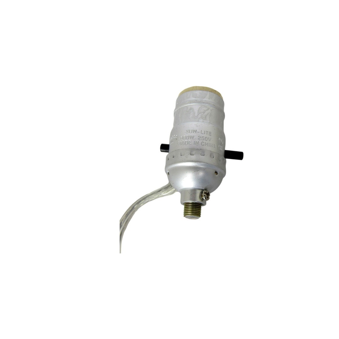 Nickel Push Thru Socket With Cord - Etsy