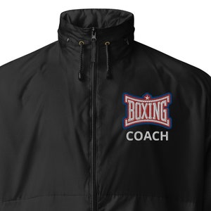 Boxing Coach Jacket Windbreaker - Etsy
