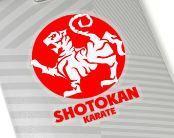 Karate Decal Shotokan Tiger Contour Cut Vinyl Martial Arts Sticker - Etsy