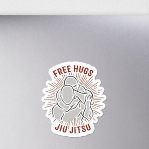 Free Hugs Jiu Jitsu Kiss Cut Sticker Funny BJJ Brazilian - Etsy