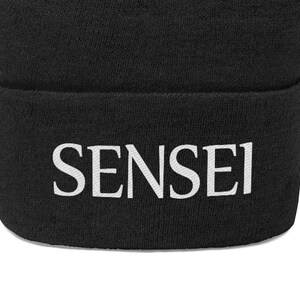 Sensei Beanie Hat Martial Arts Teacher Coach Jiu Jitsu - Etsy