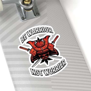 Warrior Sticker, Samurai Motivational Sticker, Bushido Spirit - Etsy