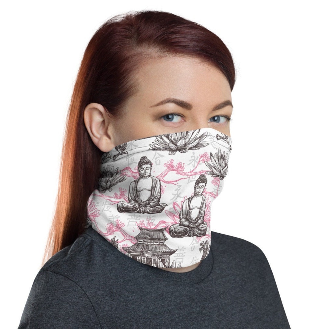 Buddha Meditation Face Mask, Neck Gaiter, Headwear, Facemask, Headband ...
