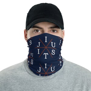 Jiu Jitsu Face Mask - Neck Gaiter - Dust Protection, Scarf, Headwear ...