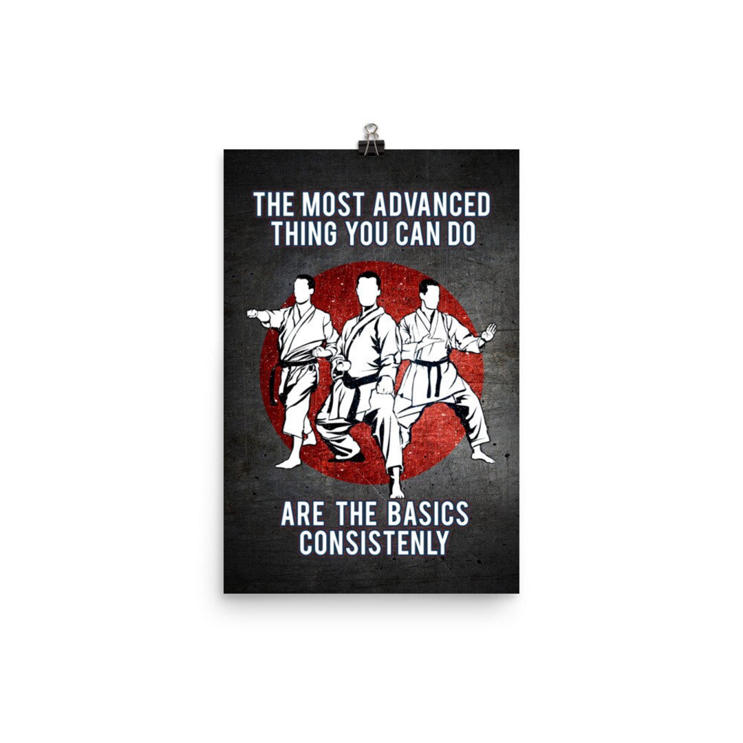 Motivational Karate Poster: Dojo Wall Art - Etsy