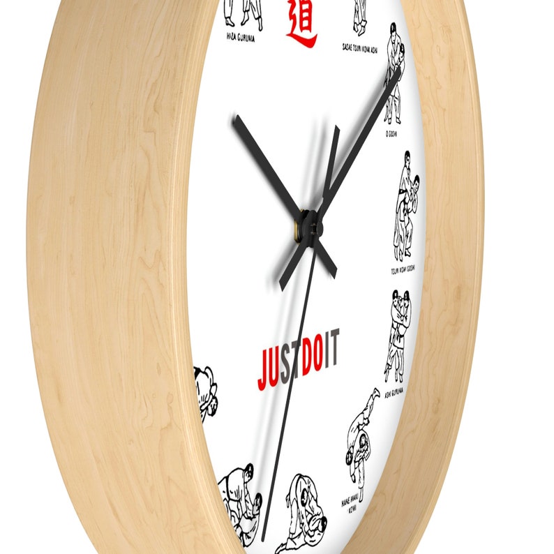 Judo Wall Clock Time for Judo Class Unique Design With Judo - Etsy