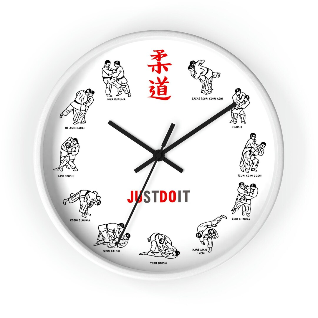 Judo Wall Clock, Time for Judo Class, Unique Design With Judo ...