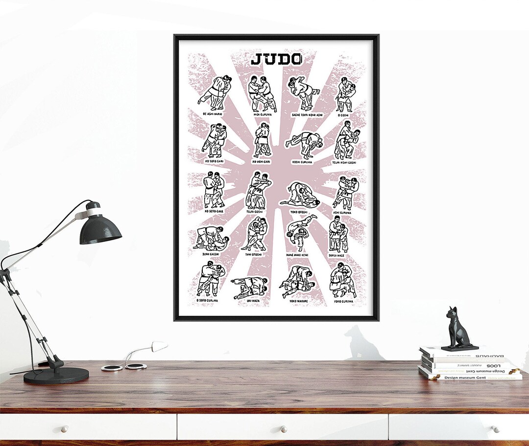 Judo Techniques Poster, Judoka Gift, Judo Dojo Decor - Etsy