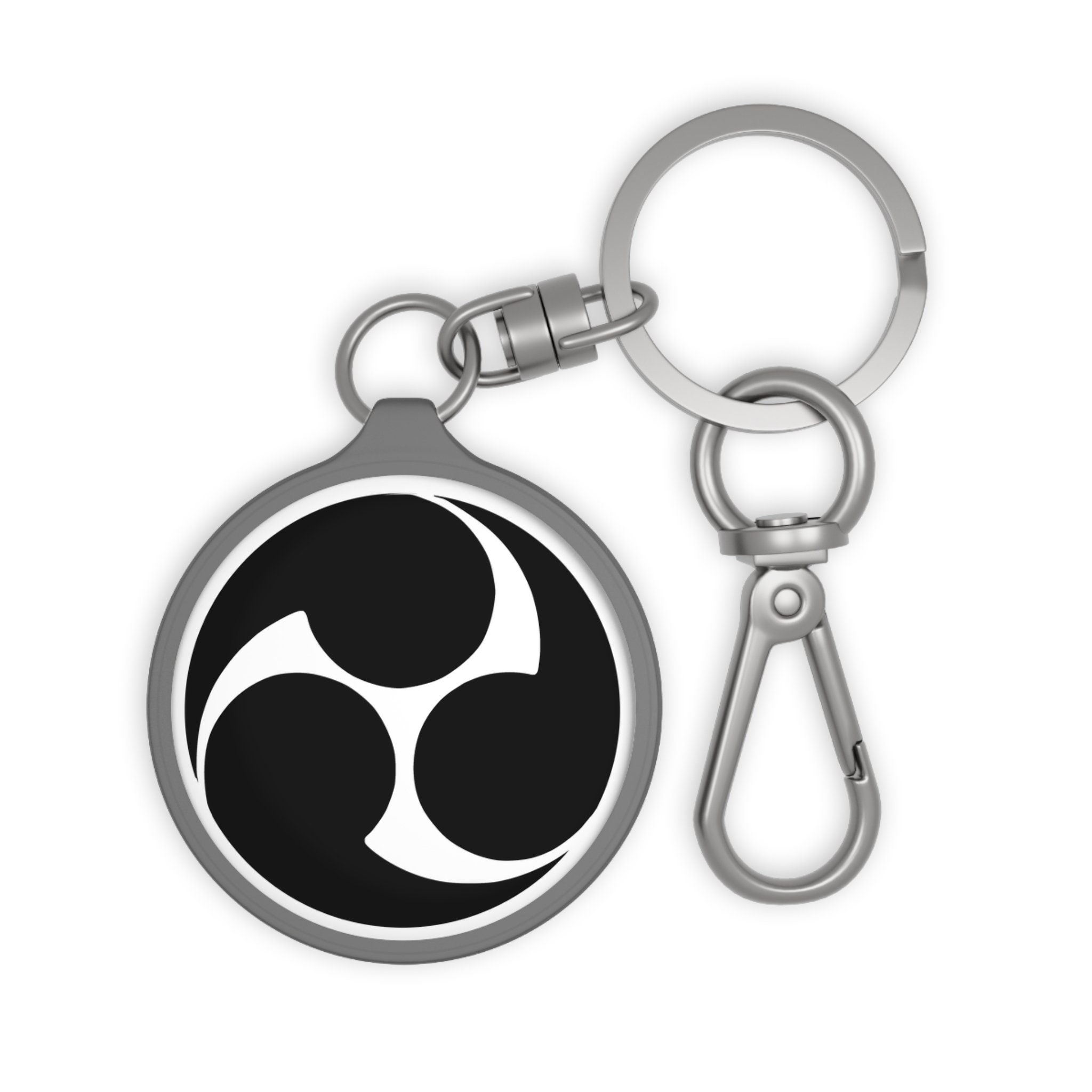 Mitsudomoe Emblem Keyring Tag, Tomoe Key Ring - Etsy