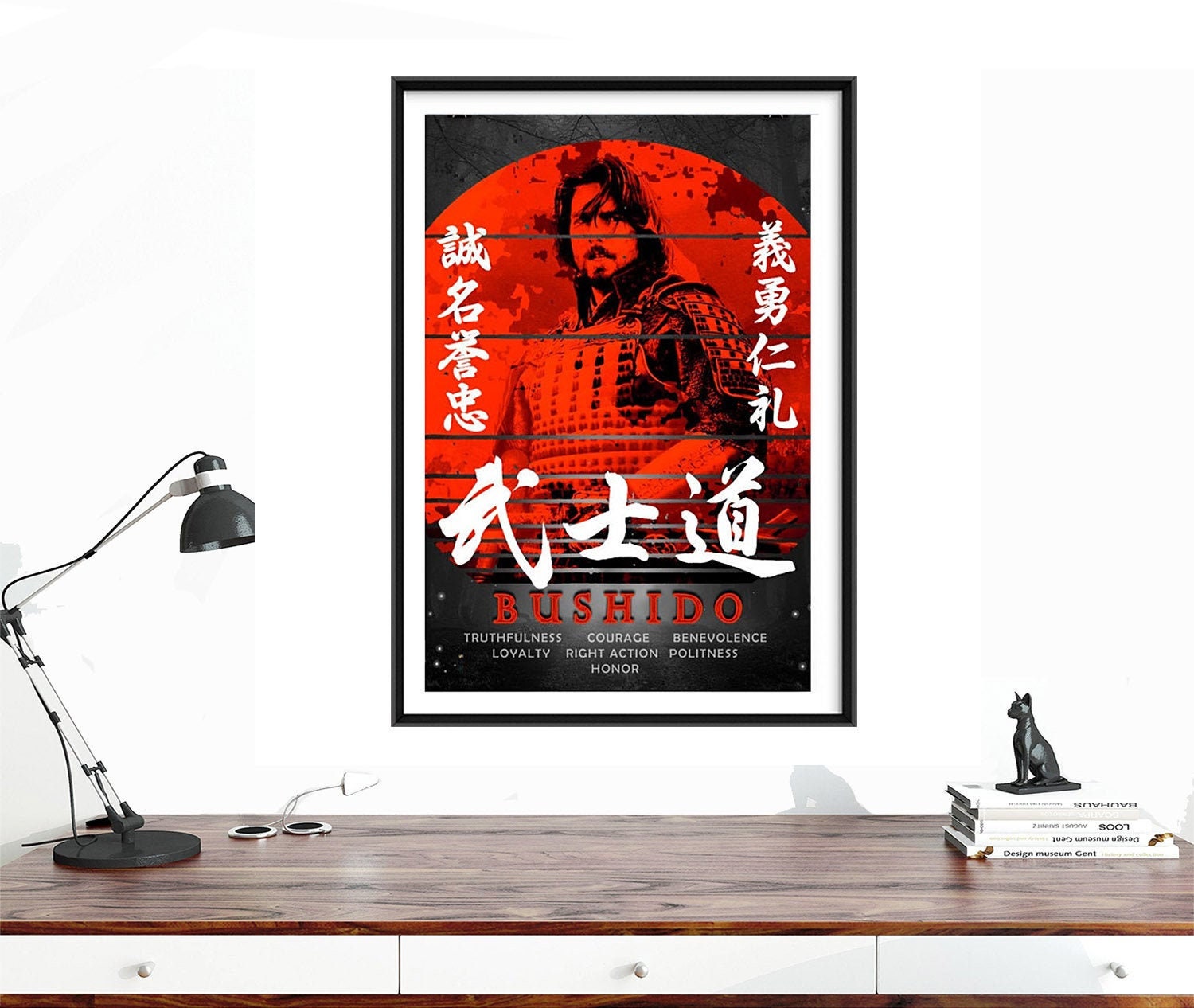 Bushido Poster, Samurai Bushido Virtues, Budo Ronin - Etsy