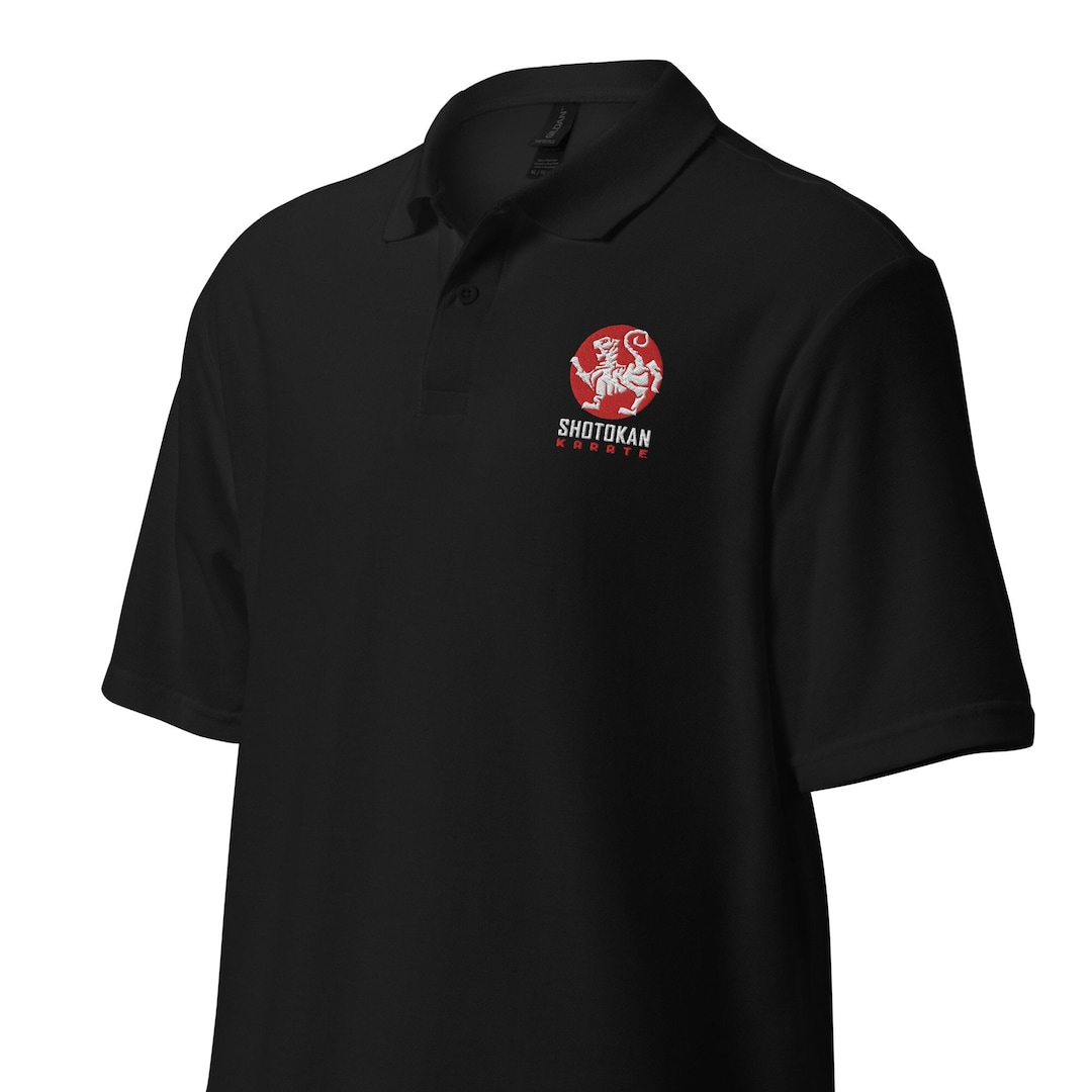 Shotokan Karate Unisex Pique Polo Shirt, Embroidered Logo - Etsy