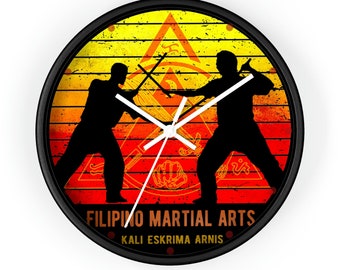 Martial Arts Wall Clock - Etsy