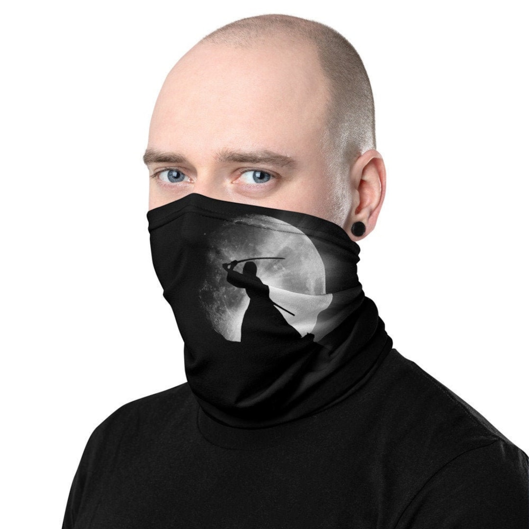 Samurai Face Mask Neck Gaiter - Headwear, Ronin Facemask, Headband ...