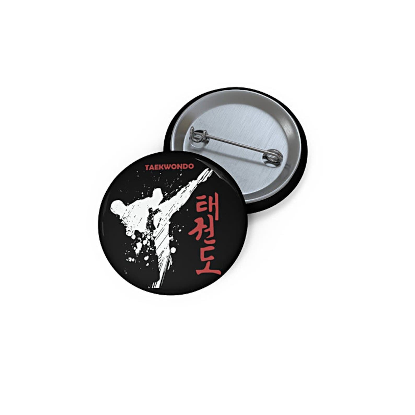 Taekwondo Pin Button Taekwon Do Badge TKD Gift - Etsy