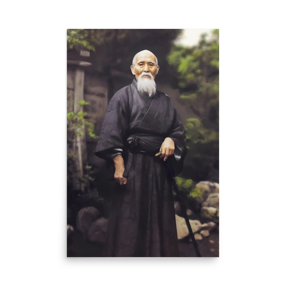 O Sensei Morihei Ueshiba Print, Aikido Dojo Wall Art - Etsy