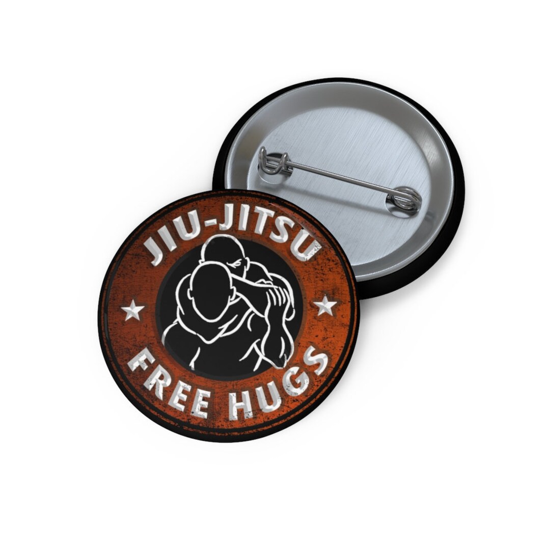 Free Hugs Jiu Jitsu Pin Button, Funny, BJJ Brazilian Jutsu - Etsy