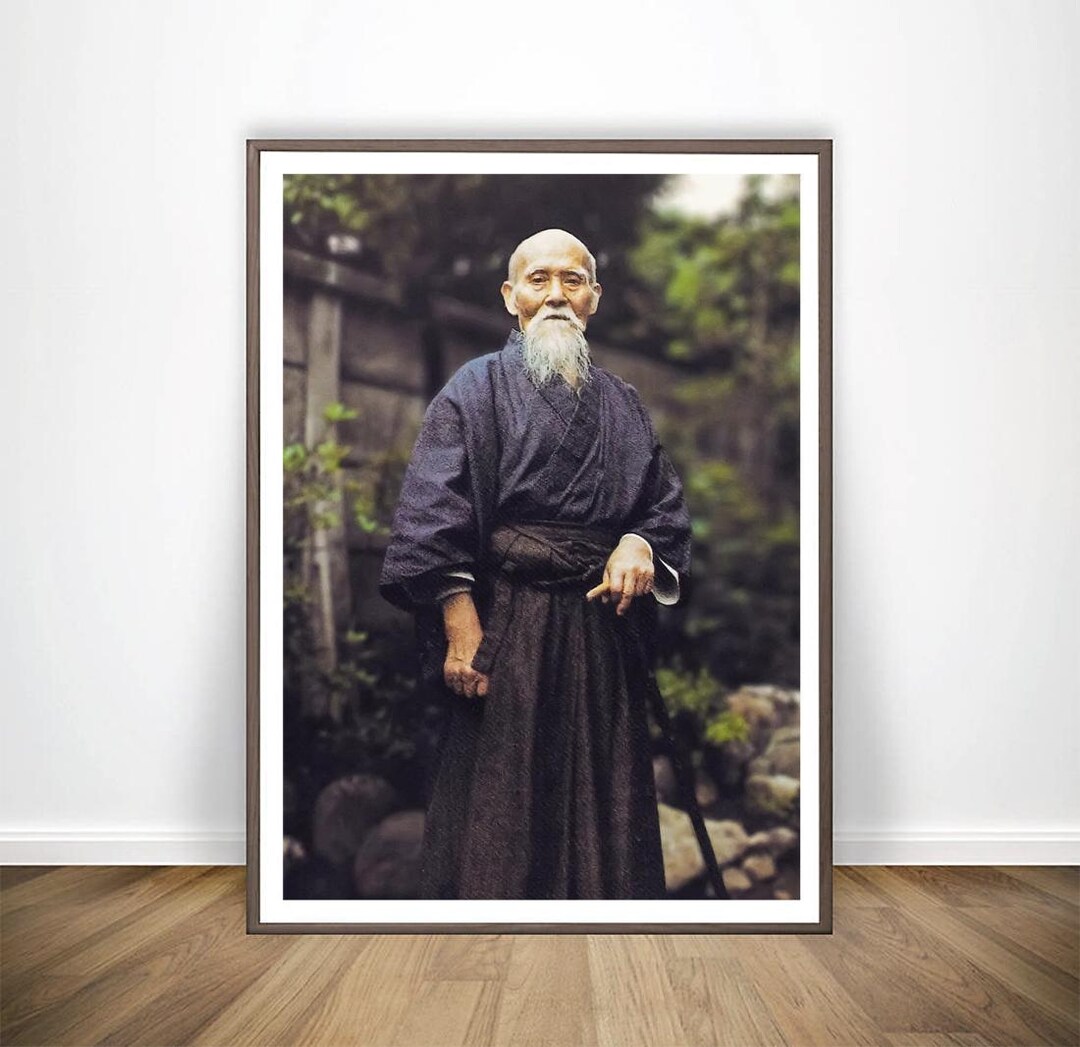 O Sensei Morihei Ueshiba Print, Aikido Dojo Wall Art - Etsy