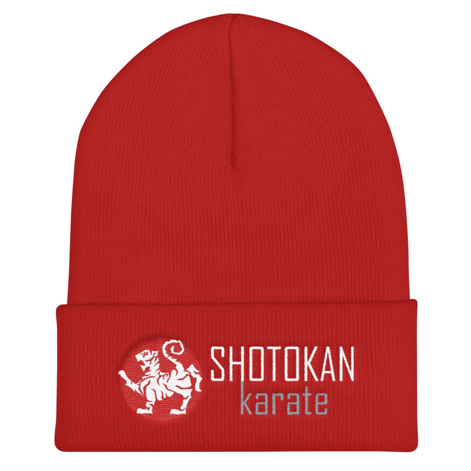 Shotokan Karate Cuffed Beanie Shotokan Karate Tiger Hat - Etsy Australia