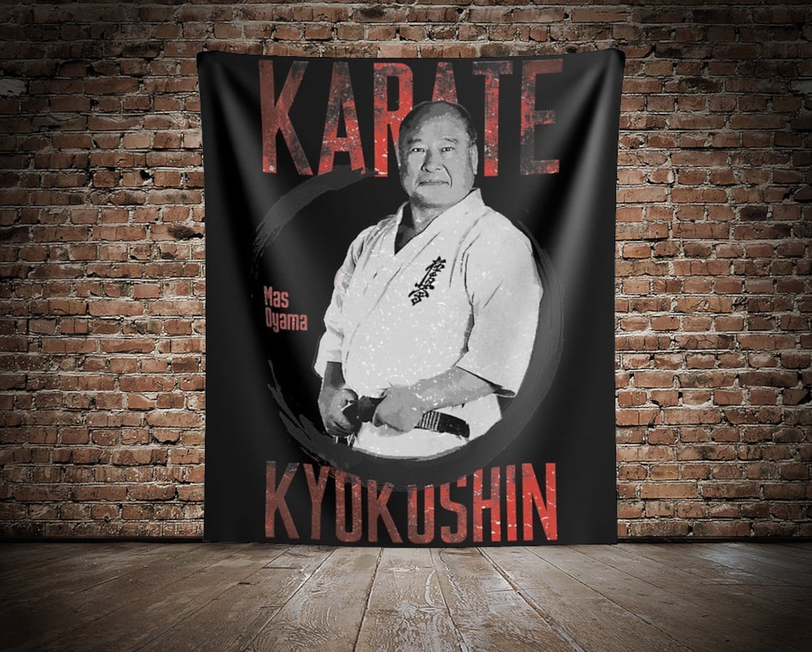 Karate Kyokushin Mas Oyama Dojo Decor Wall Art Tapestry - Etsy