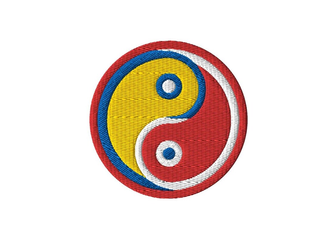Yin Yang Embroidered Patches - Etsy