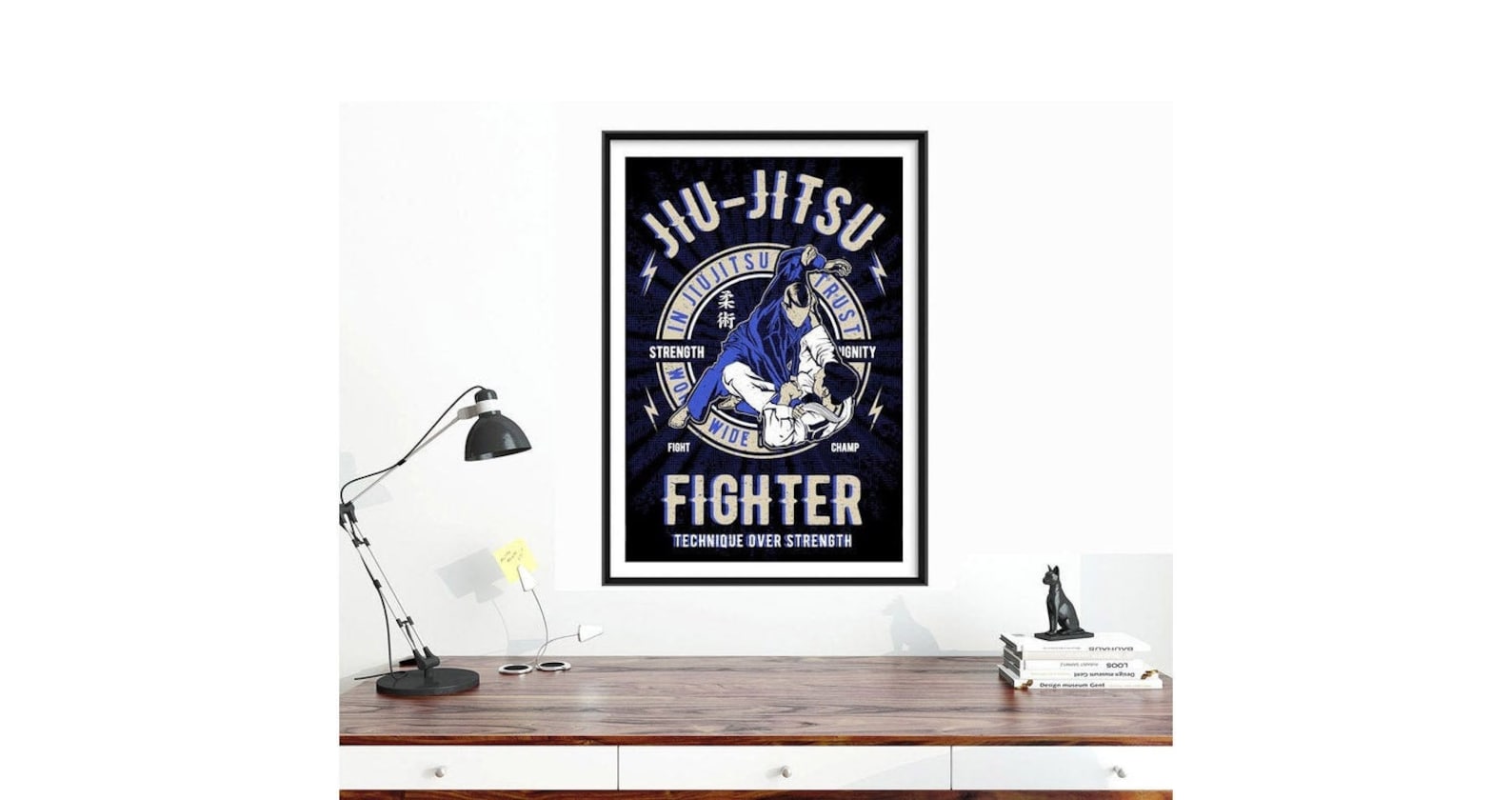 Jiu Jitsu Fighter Poster BJJ Jujitsu | Etsy