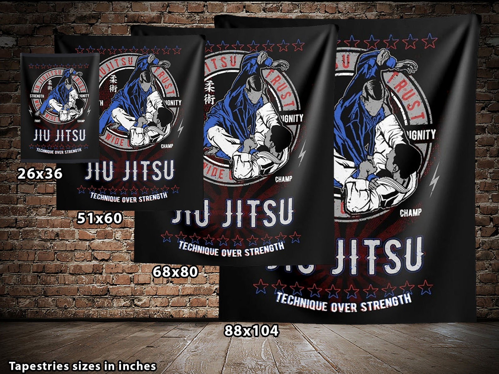 Jiu Jitsu Wall Tapestry, Gym, Dojo Decor, Bjj, Mma, Jiujitsu, Jutsu - Etsy