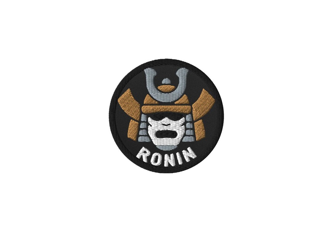 Ronin Embroidered Patches, Martial Artist, Biker, Businessman, Security Officer, - Etsy