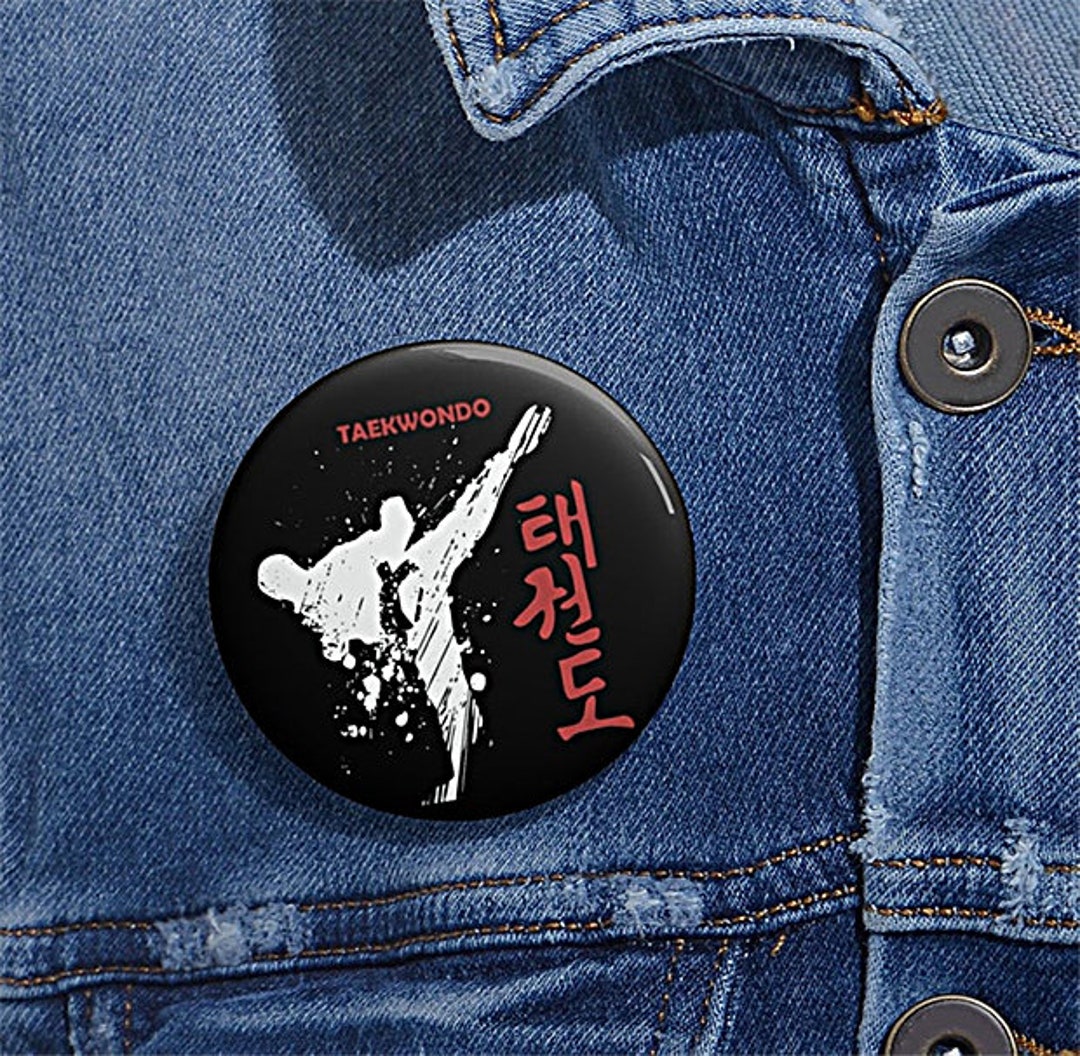 Taekwondo Pin Button, Taekwon Do Badge, TKD Gift - Etsy