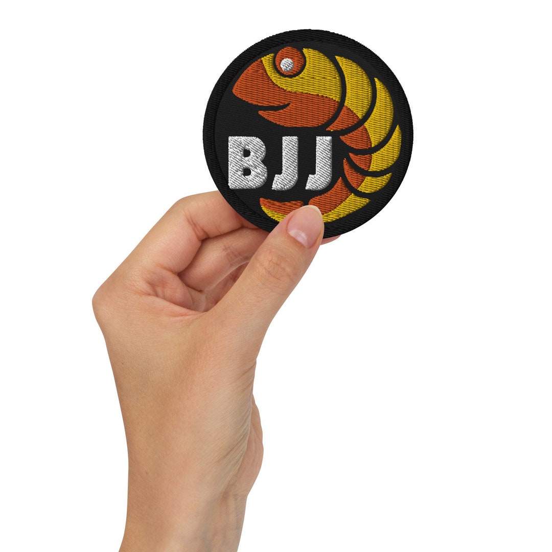 BJJ Shrimp Embroidered Patches, Jiu Jitsu Shrimping - Etsy