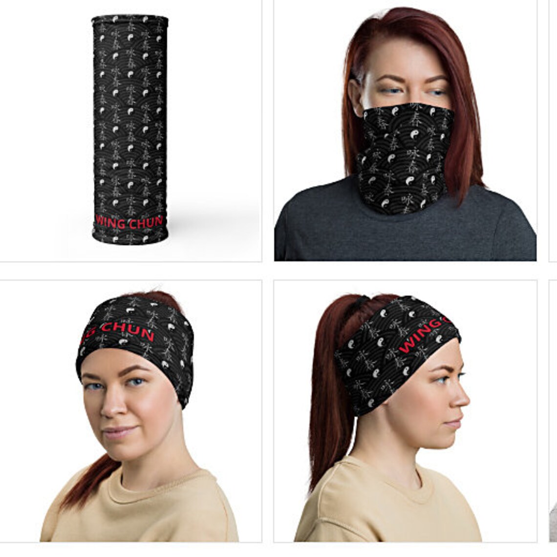Wing Chun Face Mask, Neck Gaiter, Scarf, Headwear, Facemask, Headband ...