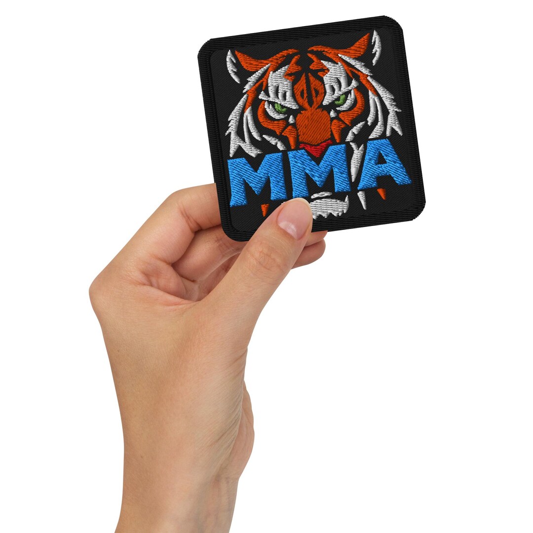 MMA Tiger, Embroidered Patches, Mixed Martial Arts, - Etsy