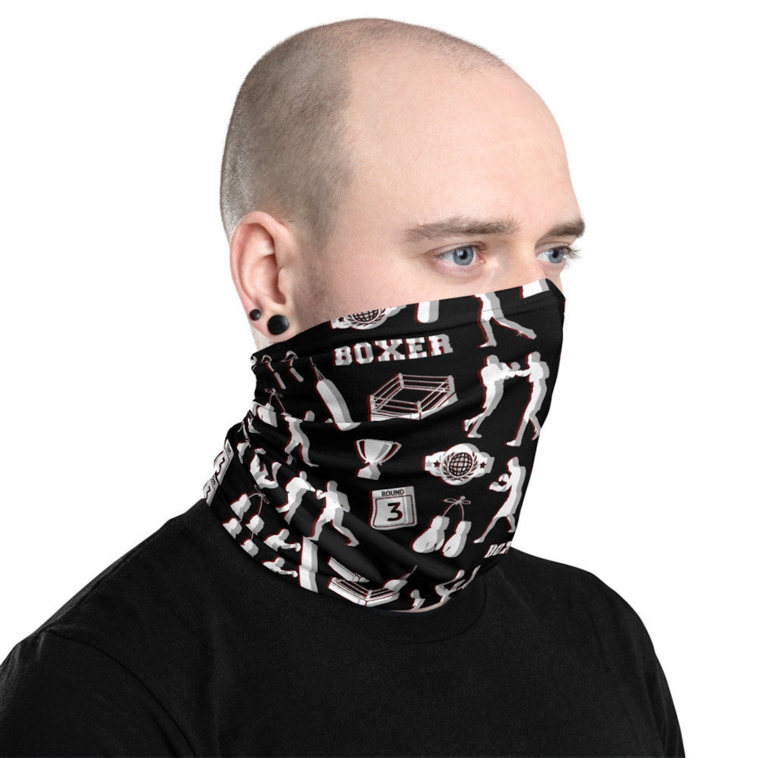 Boxer Face Mask - Neck Gaiter, Scarf, Headwear, Facemask, Boxing Champ ...
