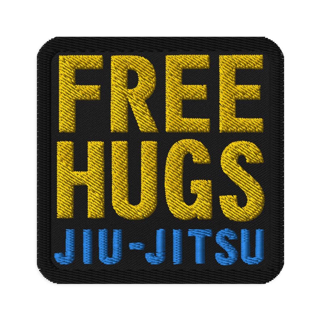 Jiu Jitsu Free Hugs Embroidered Patches, BJJ, MMA - Etsy