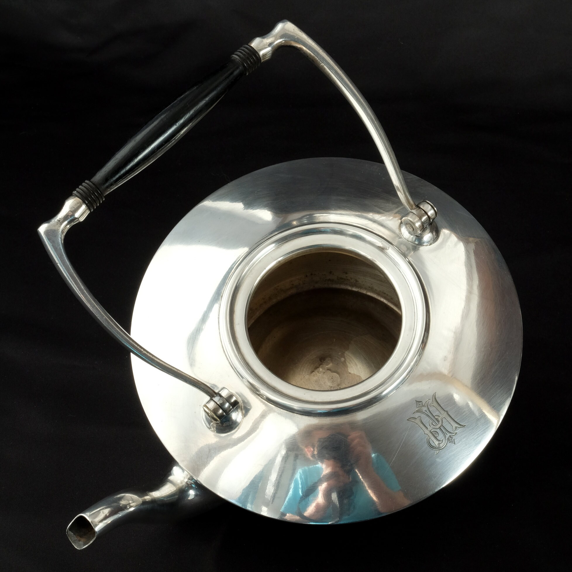 Antique Alpaca teapot on stand with heater by A.G. Dufva | Etsy