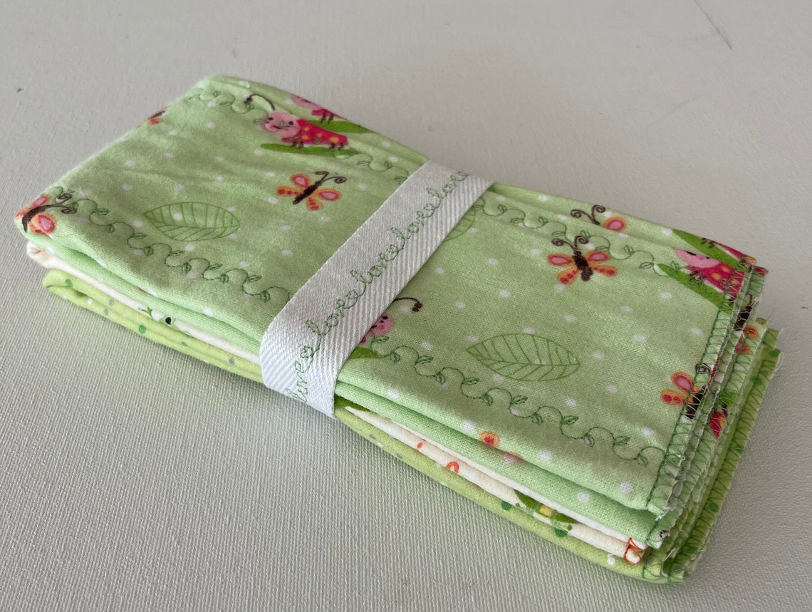Butterfly, Frog and Ladybug Burp Cloth Set - Etsy