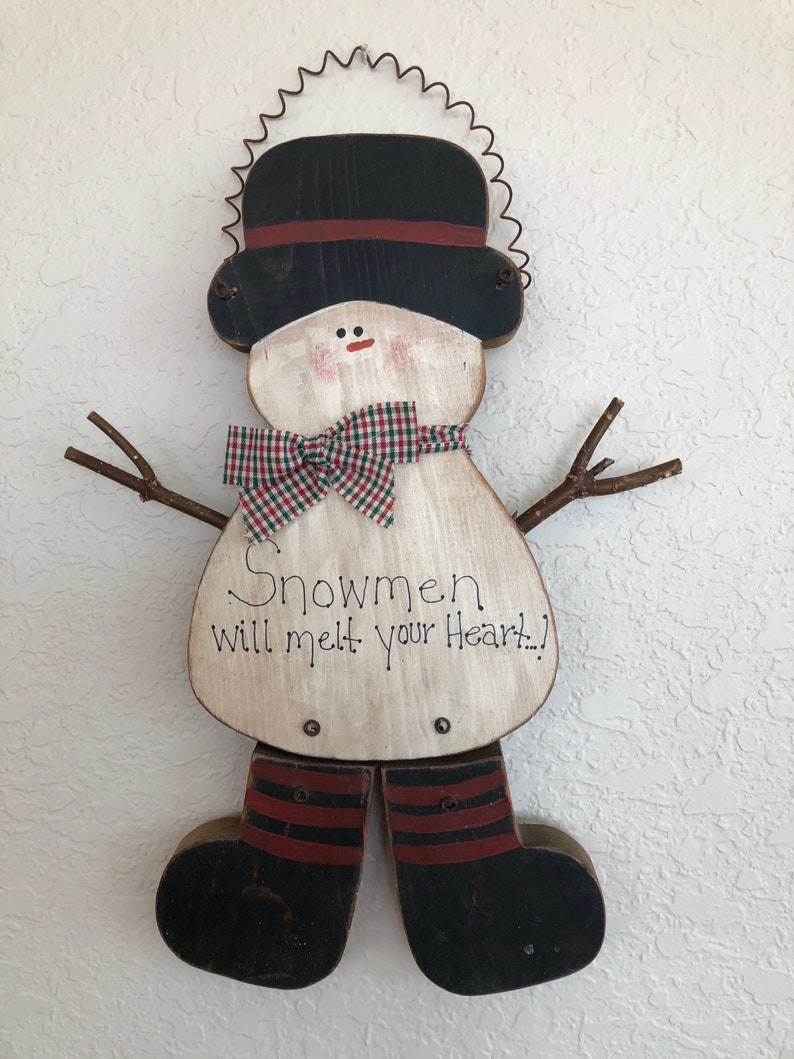 Snowmen Will Melt Your Heart Wall Hanging - Etsy