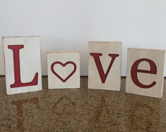 Love Wooden Letters - Etsy