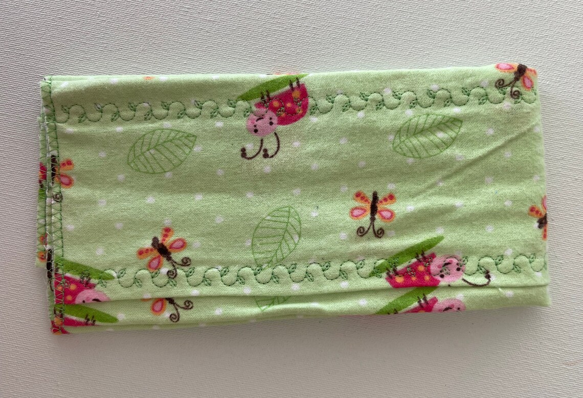 Butterfly, Frog and Ladybug Burp Cloth Set - Etsy