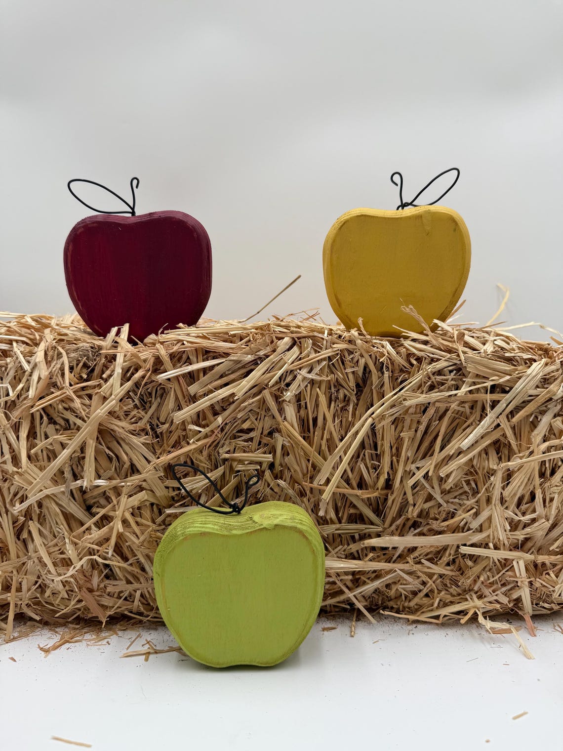 Wooden Apple Trio - Etsy