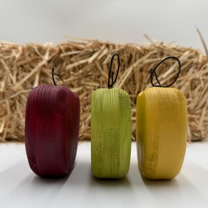 Wooden Apple Trio - Etsy
