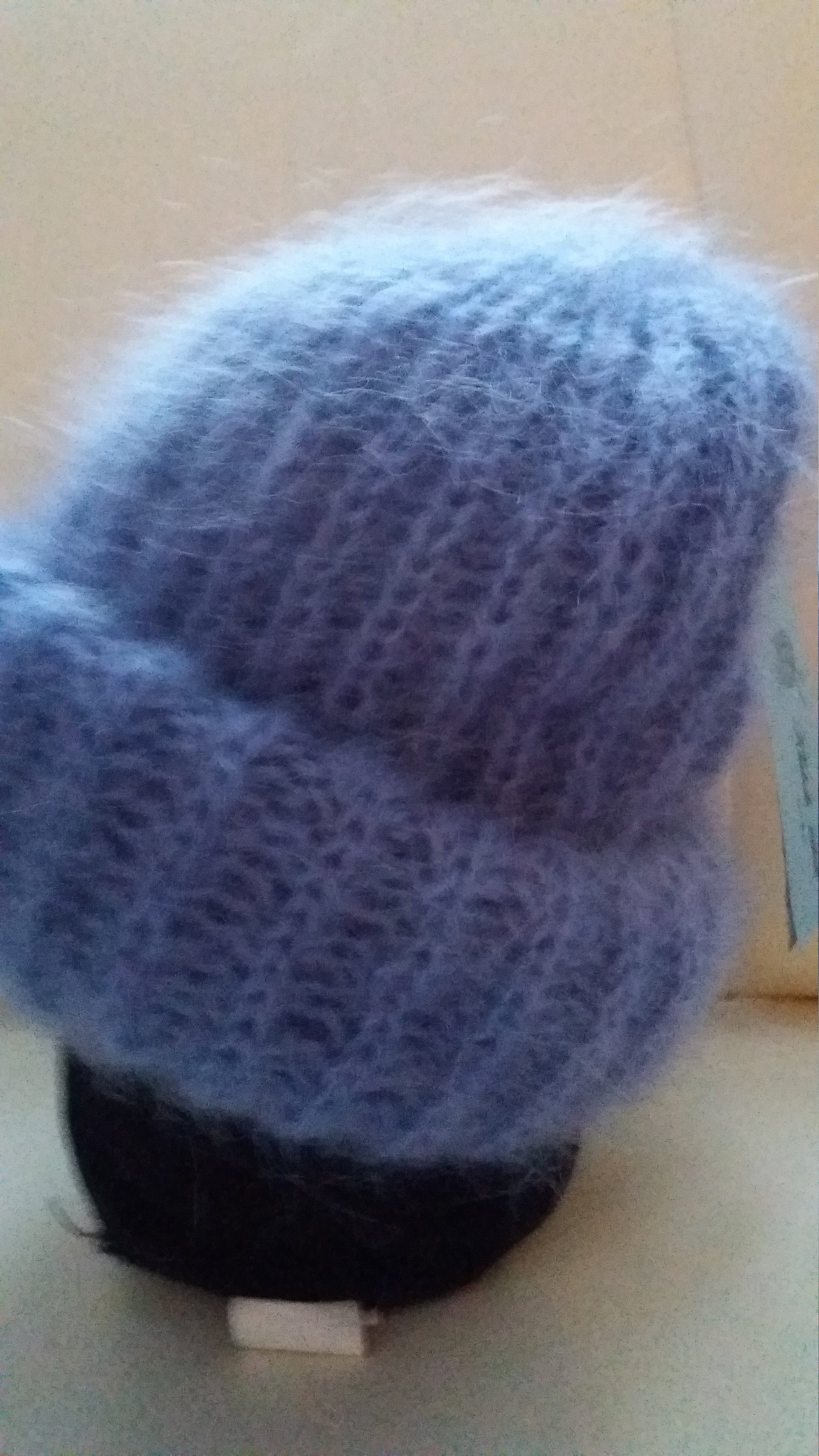 Fluffy Mohair Hat and Snood Mohair Set Blue Angora Hat Angora Snood ...