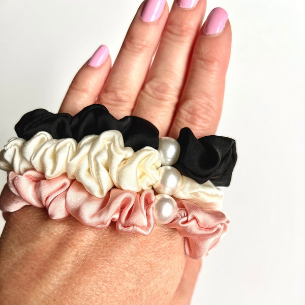 Pearl Scrunchie - Etsy