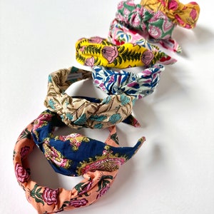 The Maya Knot Headband | Knot Headband | Handmade in USA | Indian Block ...