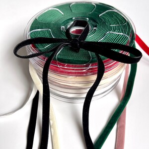 Double Sided Velvet Tie Ribbon | Upscale Women's Bow | Super Skinny ...