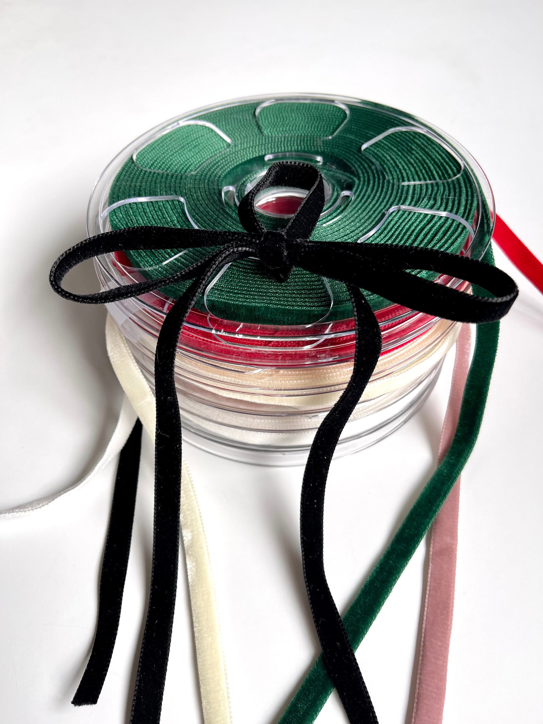 Double Sided Velvet Tie Ribbon | Upscale Women's Bow | Super Skinny ...