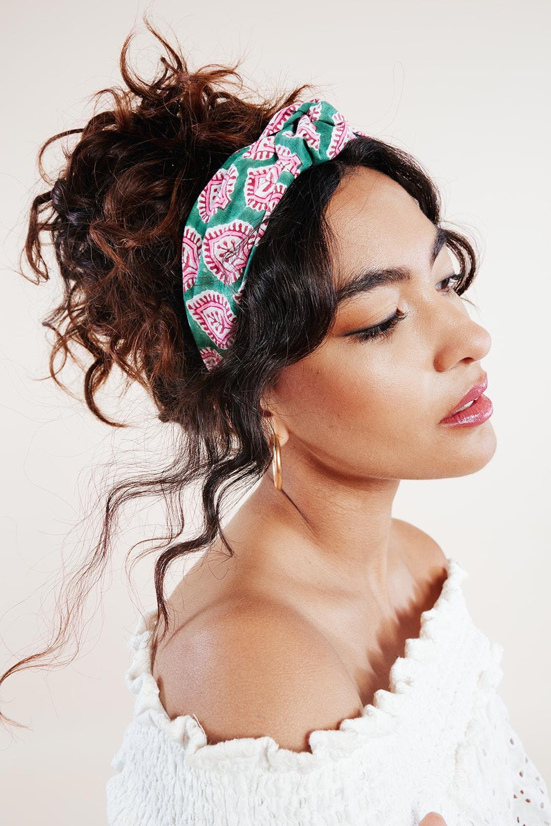 The Maya Knot Headband | Knot Headband | Handmade in USA | Indian Block ...