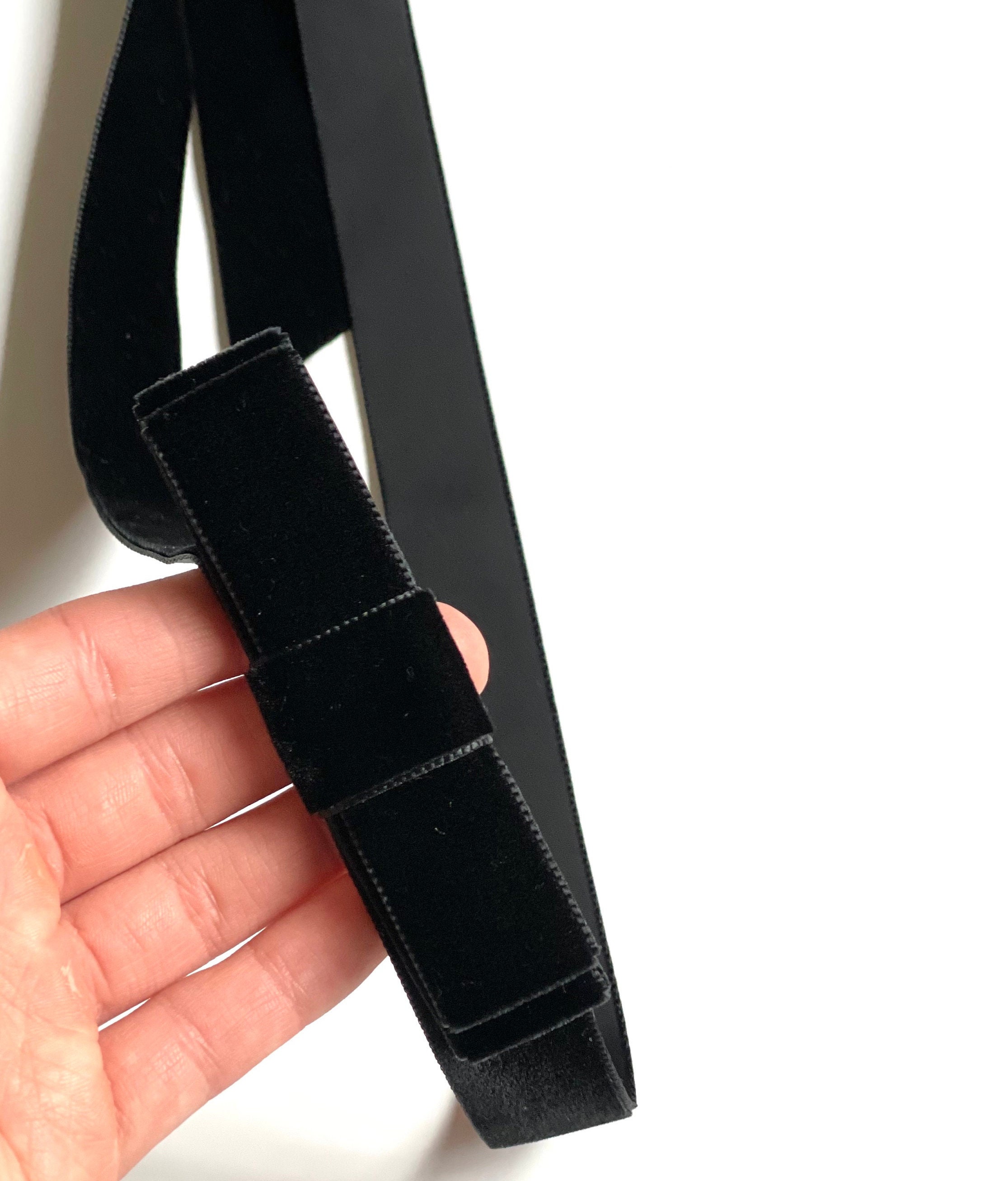 Velvet Tailored Bow Headband | Ribbon Headband | Retro Hair Accessory ...