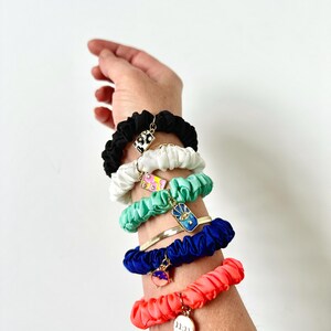 Charmed Ultra Skinny Scrunchie | Silk Series | Bracelet Scrunchie - Etsy