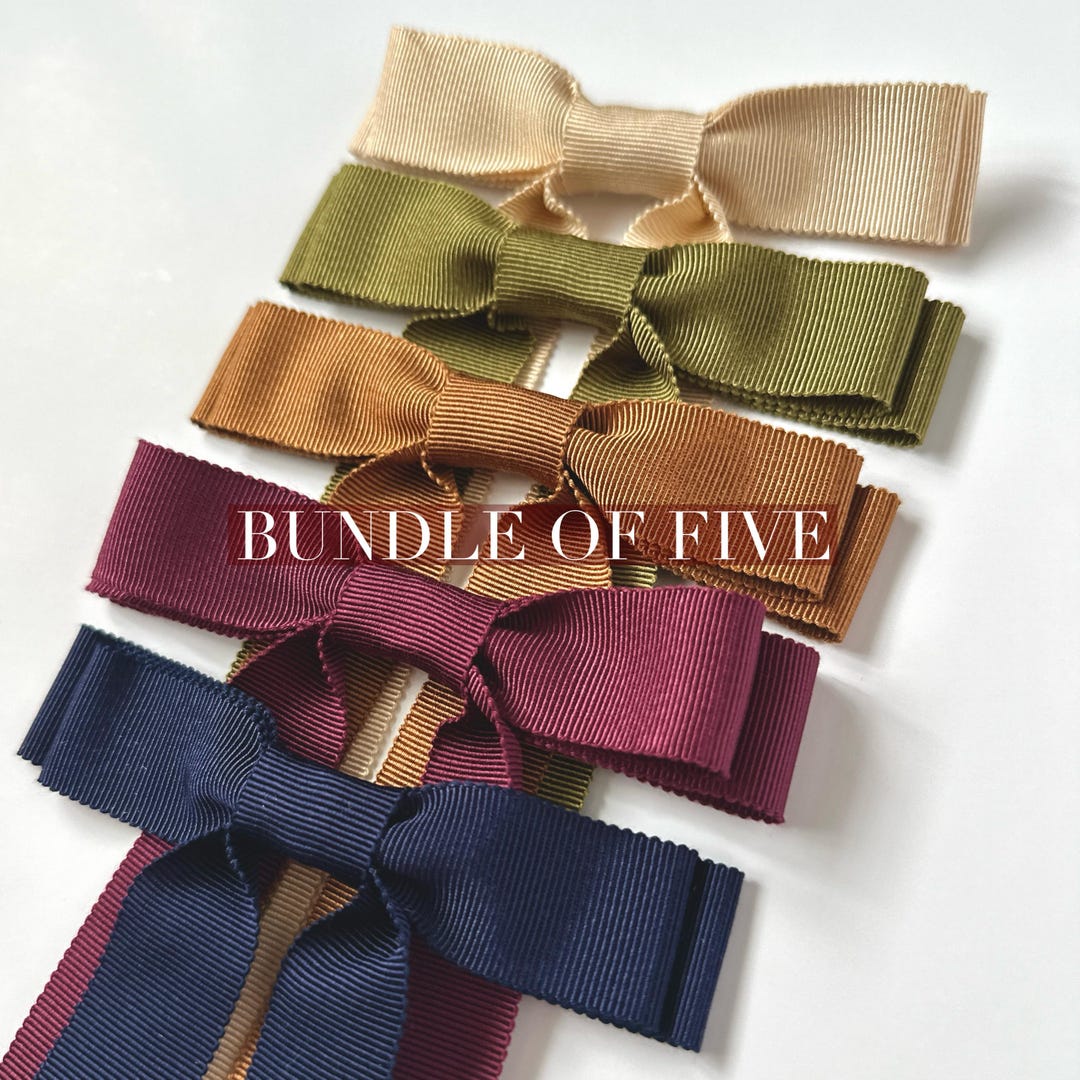 Bow Bundle | Grosgrain Long Bow Bundle | Set of 5 | Gift Under 100 ...