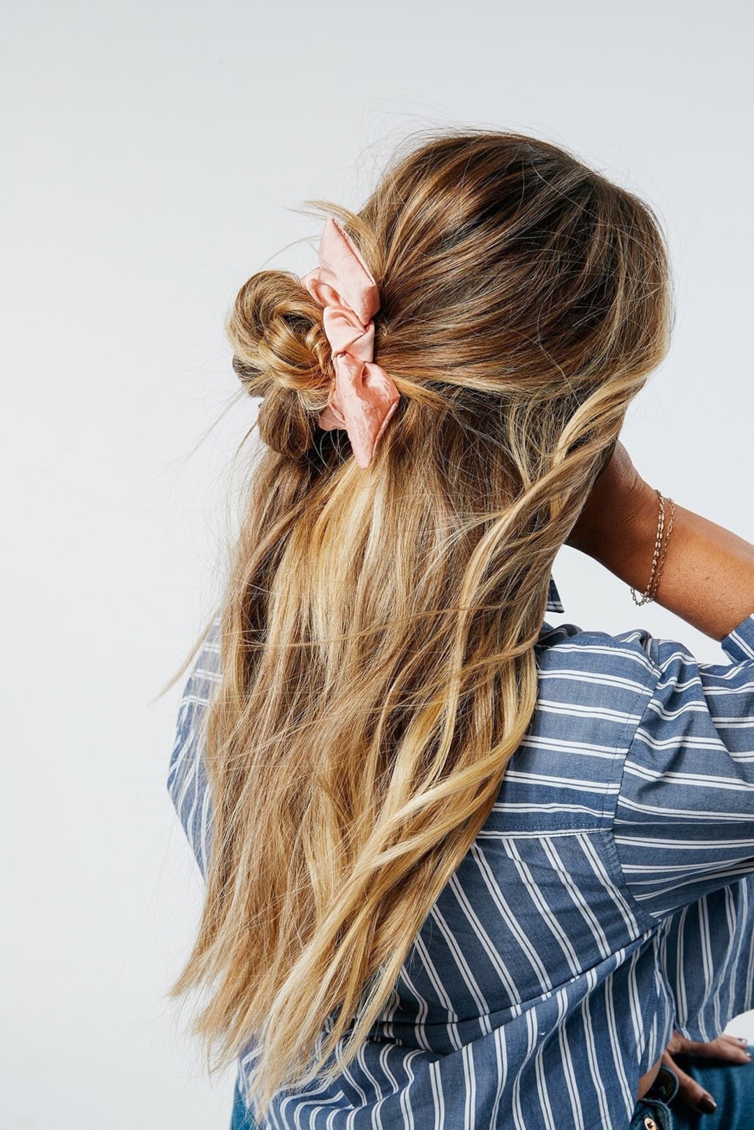 Petite Silk Series Scrunchie con nodo / Scrunchie con fiocco / Chiffon ...